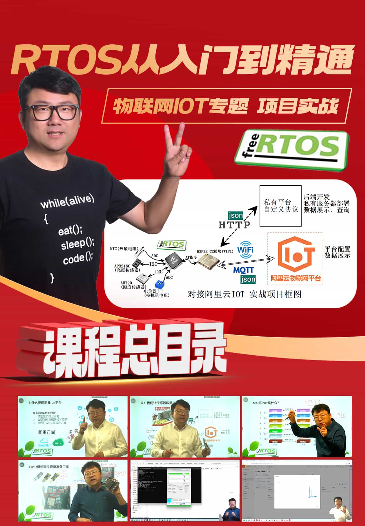 第4集 Esp32模块的固件烧录和 At指令交互wifi联网 方法演示 Rtos实战项目：对接阿里云iot Csdn在线视频培训